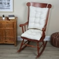 Klear Vu Gripper Jumbo Omega 2 Piece Rocking Chair Cushion Set Ivory ...