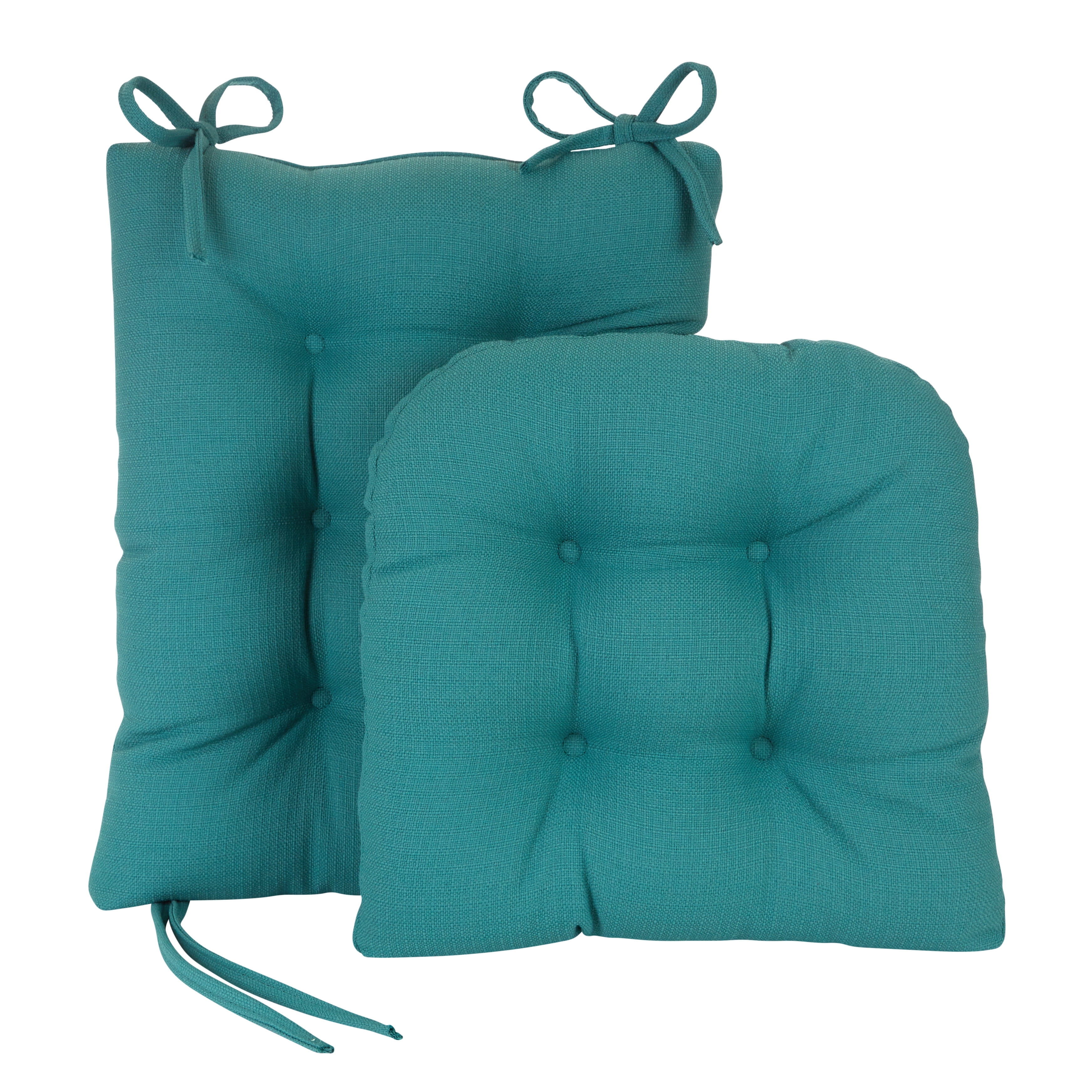 Klear Vu Gripper Non-Slip Omega 2-Piece Rocking Chair Cushion Set, Teal ...