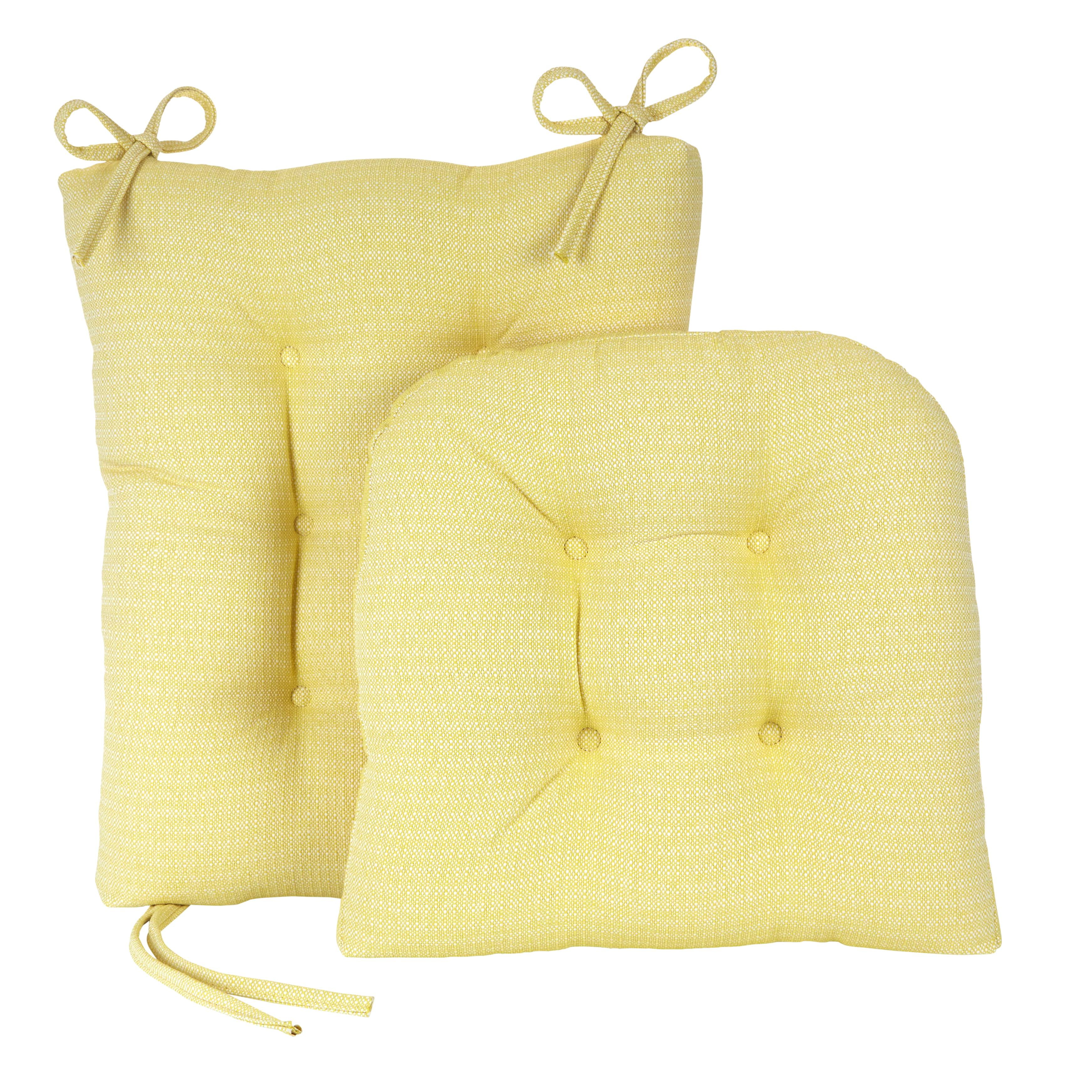 Klear Vu Gripper Omega Rocking Chair Cushion Set, Yellow - Walmart.com