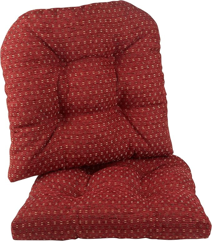 Klear Vu Gripper Overstuffed Universal Non-Slip Dining Chair Cushions for Kitchen Decor or ...