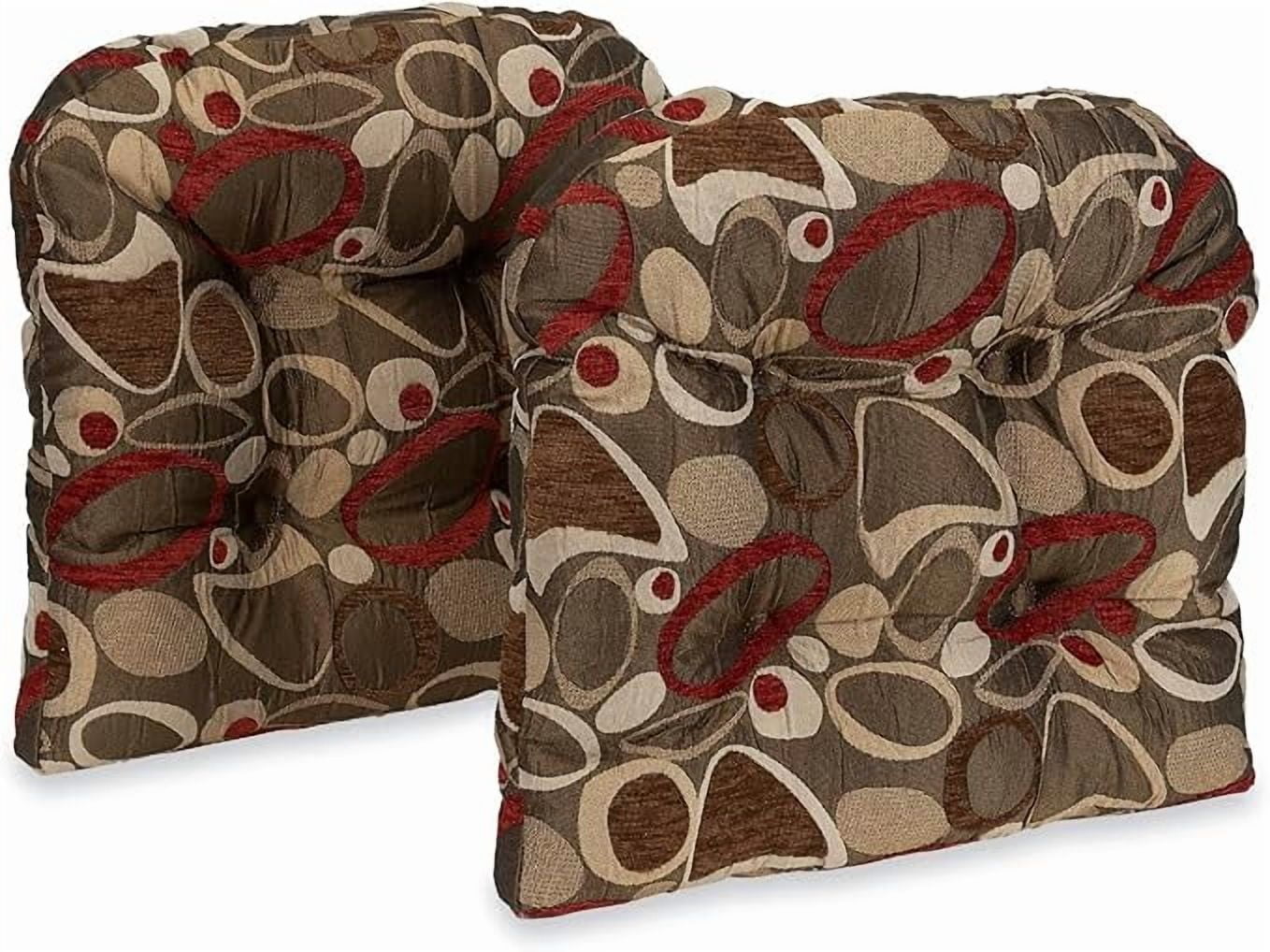Klear Vu Gripper Overstuffed Universal Non-Slip Dining Chair Cushions ...