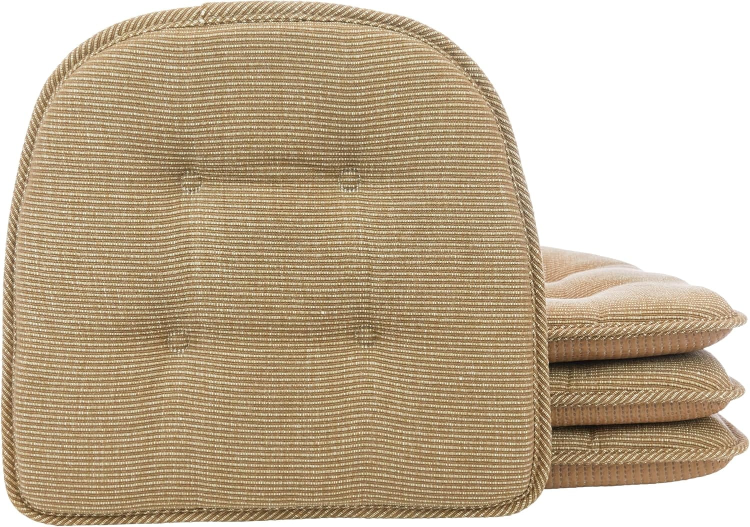 Klear Vu Omega Non-Slip Universal Chair Cushions for Dining Room, Kitchen and Office Use, 4 Pack ...