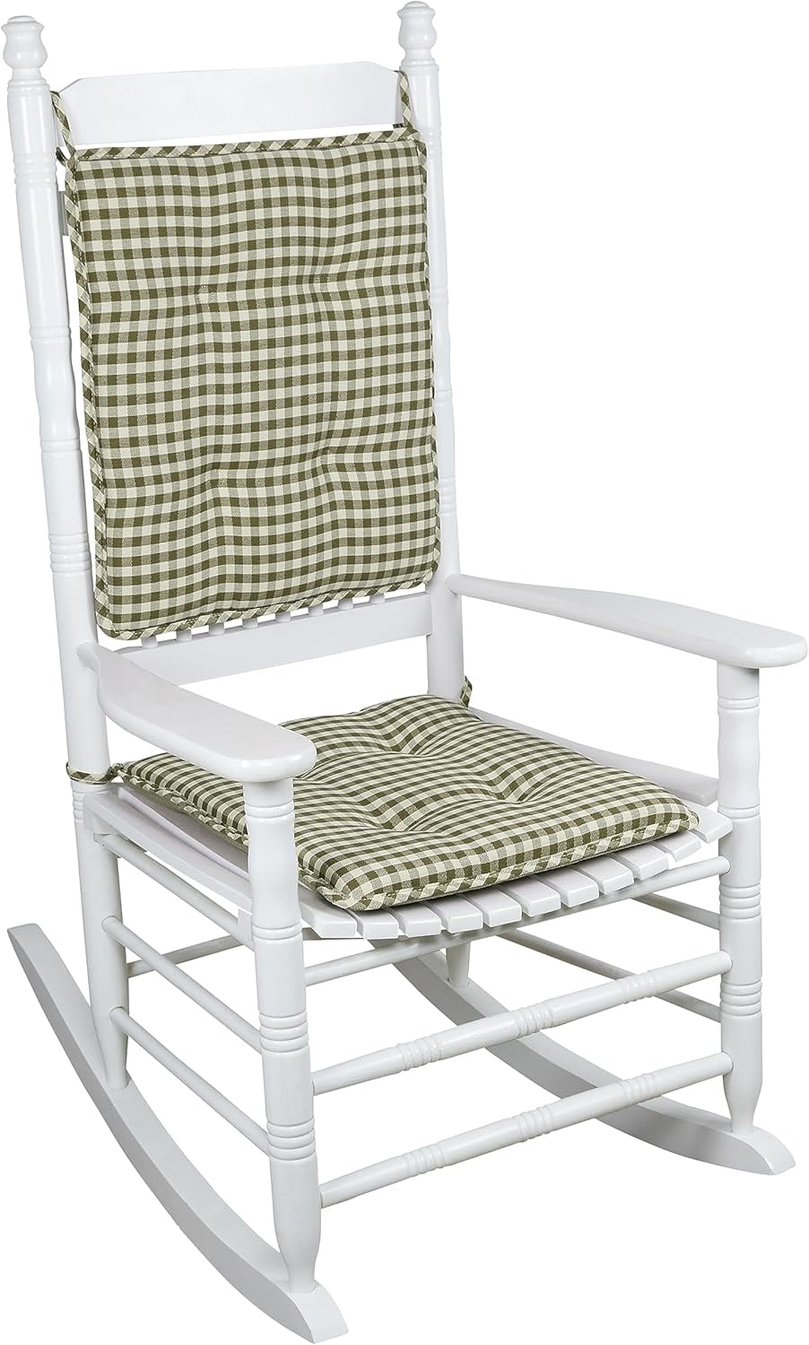 Klear Vu Porch Rocking Chair Cushion Set, Assembled in The USA, Stylish Seat and Back Pads with ...