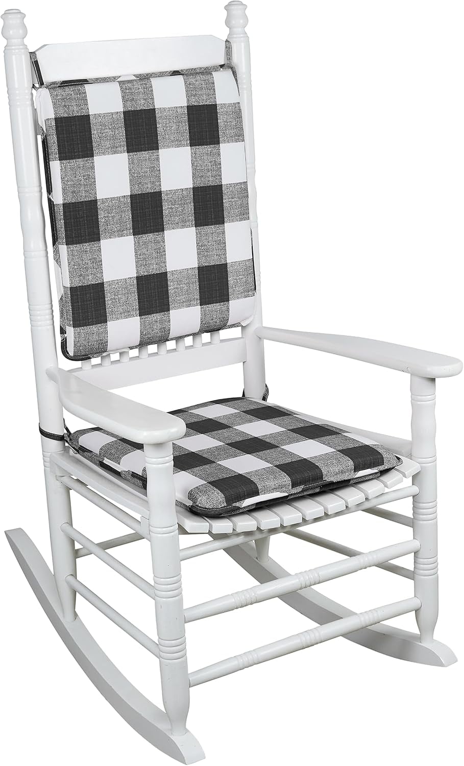 Klear Vu Porch Rocking Chair Cushion Set, Assembled in The USA, Stylish Seat and Back Pads with ...