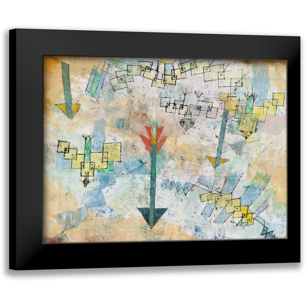 Klee, Paul 24x19 Black Modern Framed Museum Art Print Titled - Birds ...