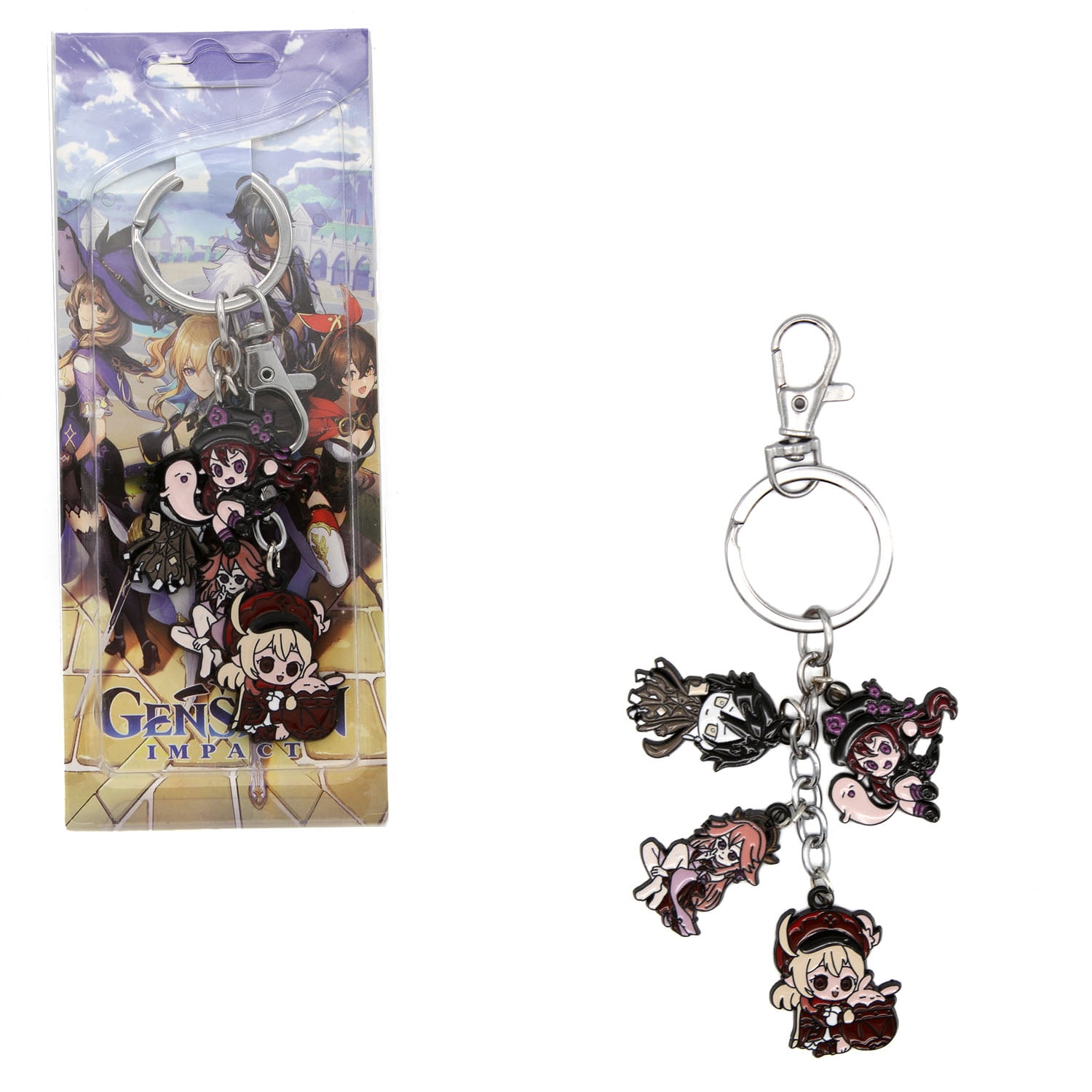 Klee Yae-Miko Zhong-Li Hu-Tao - Genshin Impact 1" Keychain 4 pc ...