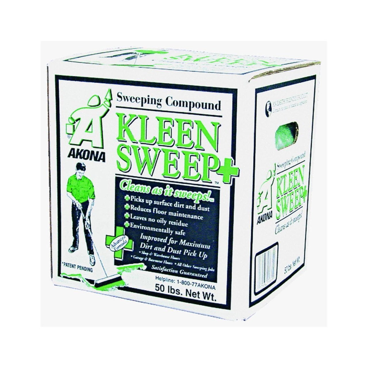 Kleen 1815 Kleen Sweep Plus Sweeping Compound Box of 50 lbs - Walmart.com