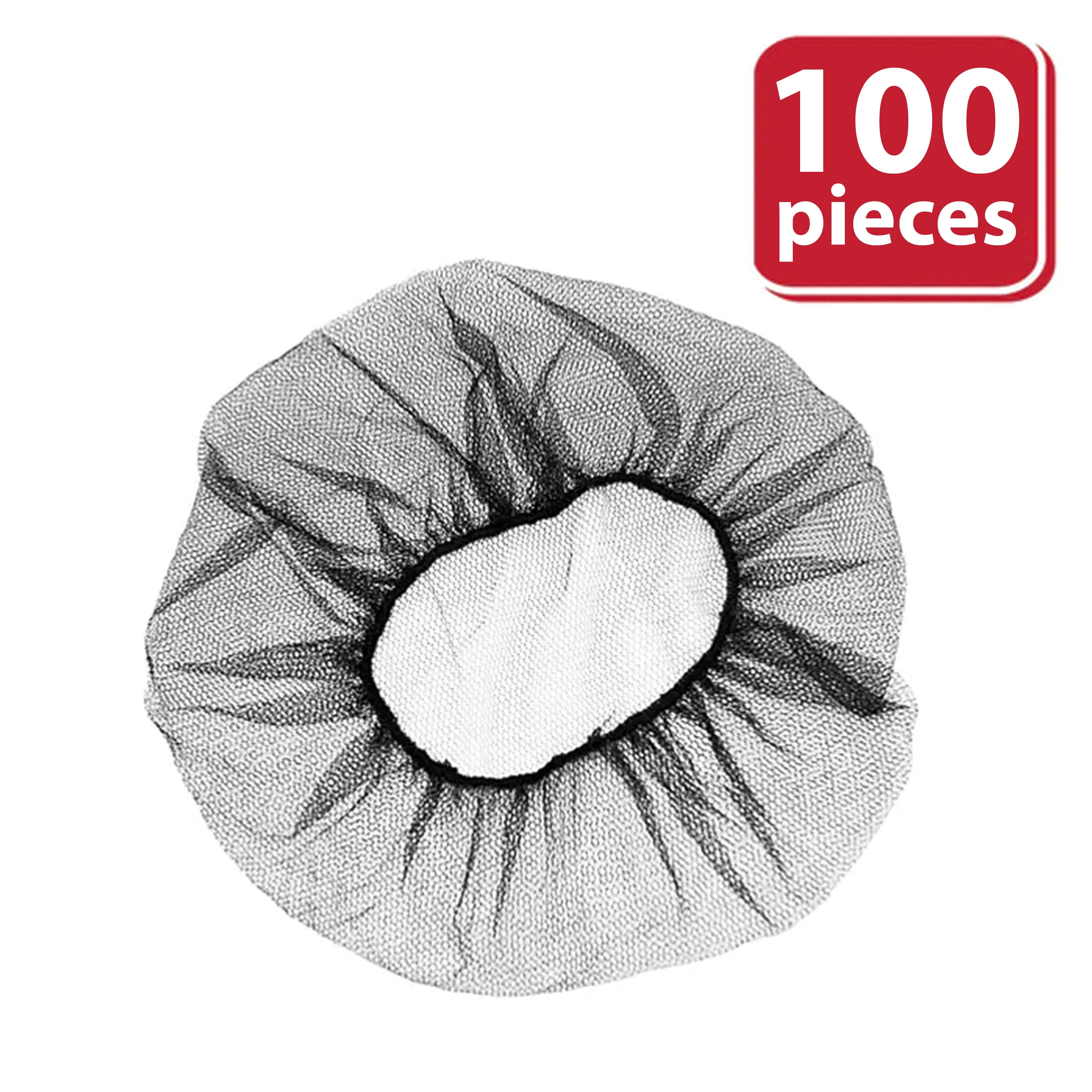 "Kleen Chef Alphanet 24"" Black Disposable Honeycomb Hair Net, Latex ...