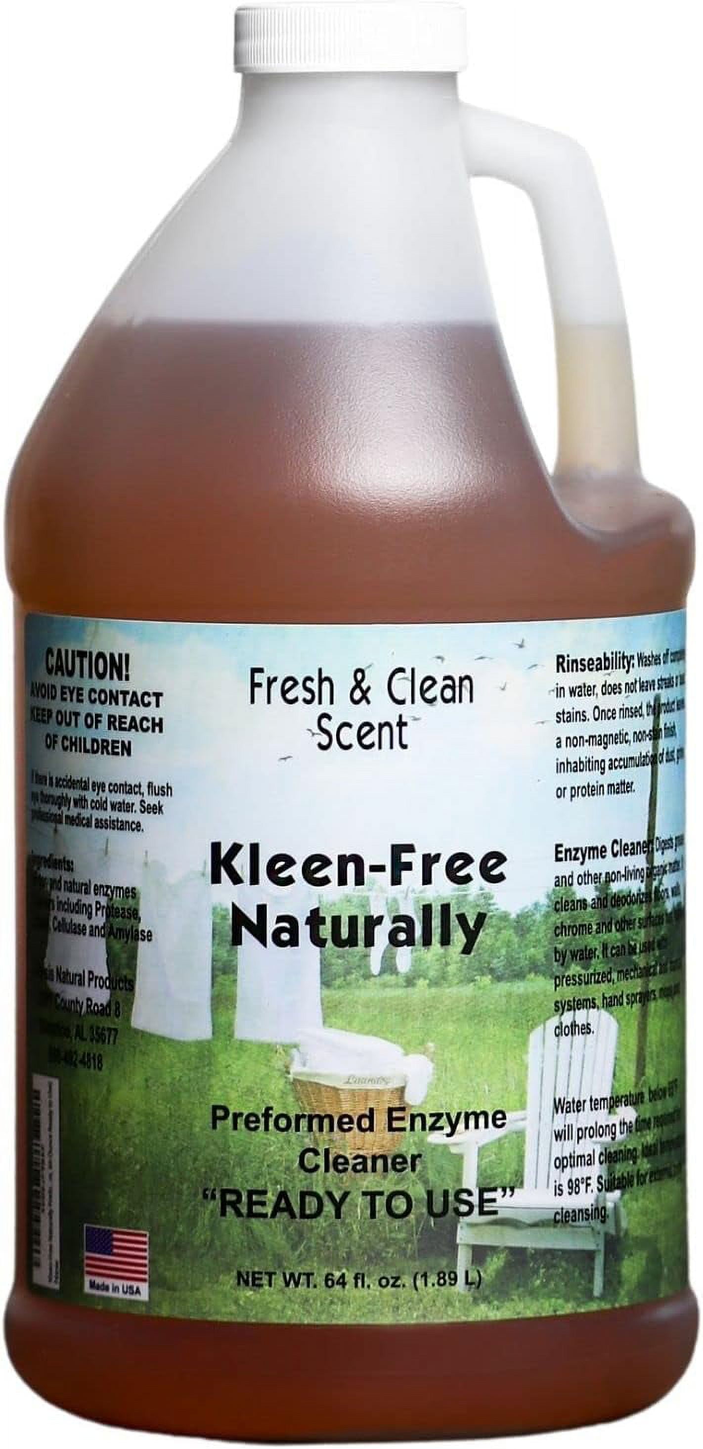 Kleen-Free Naturally Preformed Enzyme Cleaner, Enzyme Solution, Multi ...