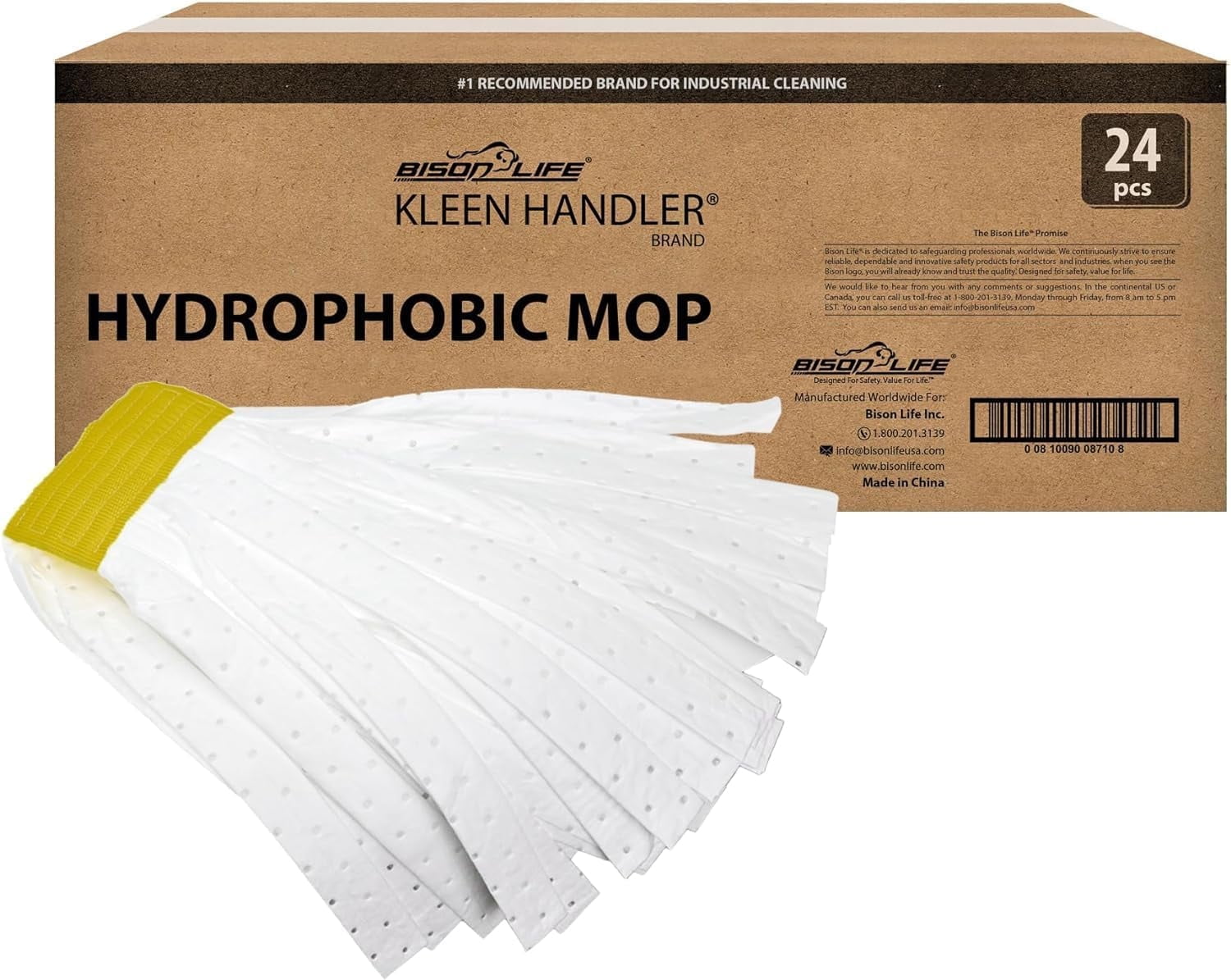 Kleen Handler Hydrophobic Mop Head Replacement Industrial Heavy Duty ...