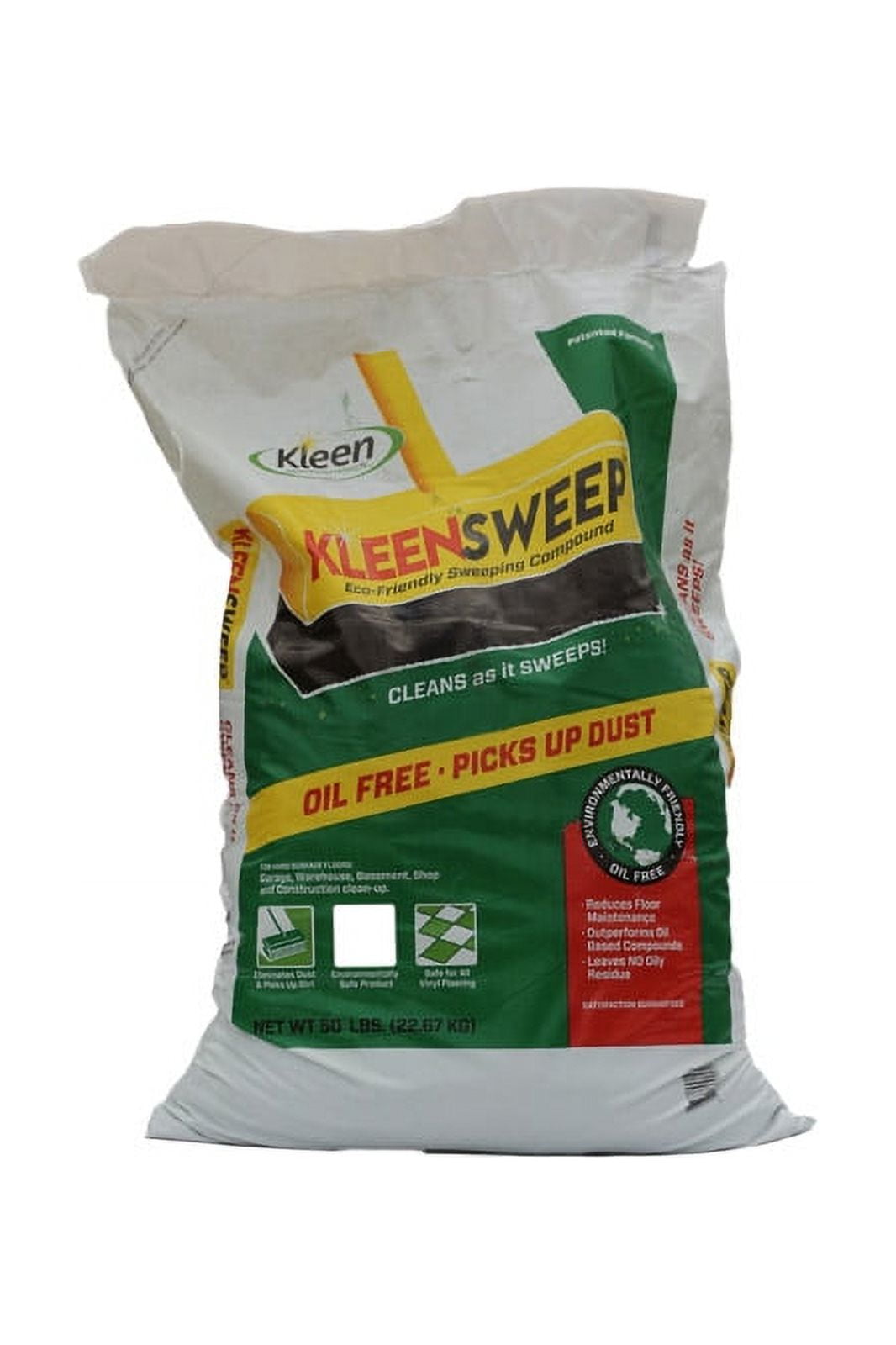 Kleen Sweep+ Sweeping Compound Bagged 50 Lb. - Walmart.com