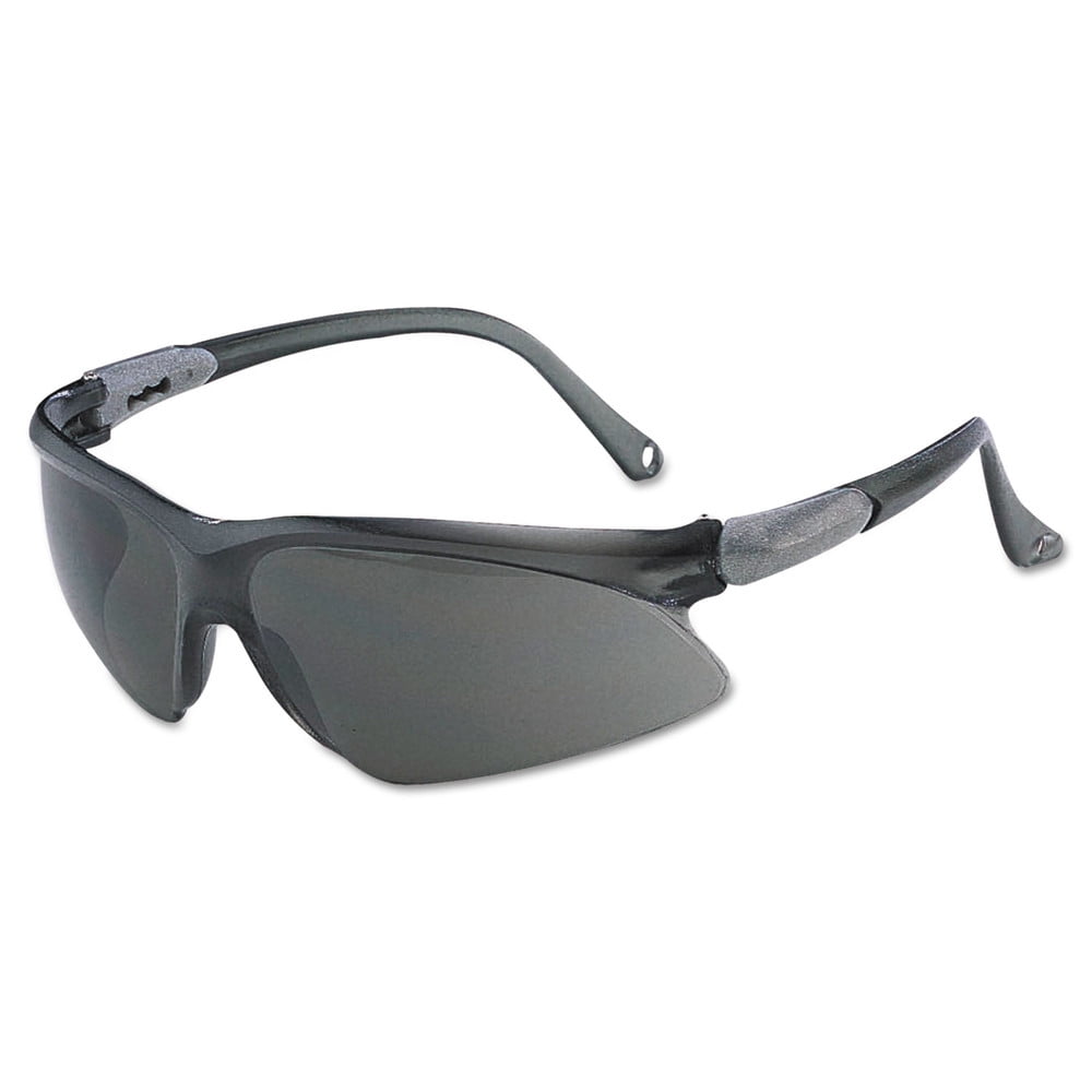 KleenGuard 14472 V20 Visio Safety Glasses, Silver Frame, Smoke Lens ...