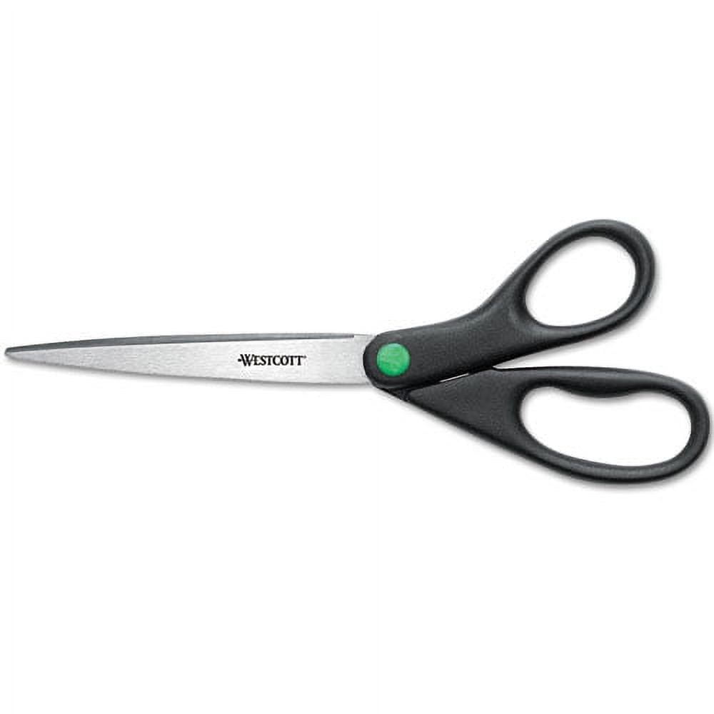 Kleenearth Scissors, 9" Long, 3.75" Cut Length, Black Straight Handle ...