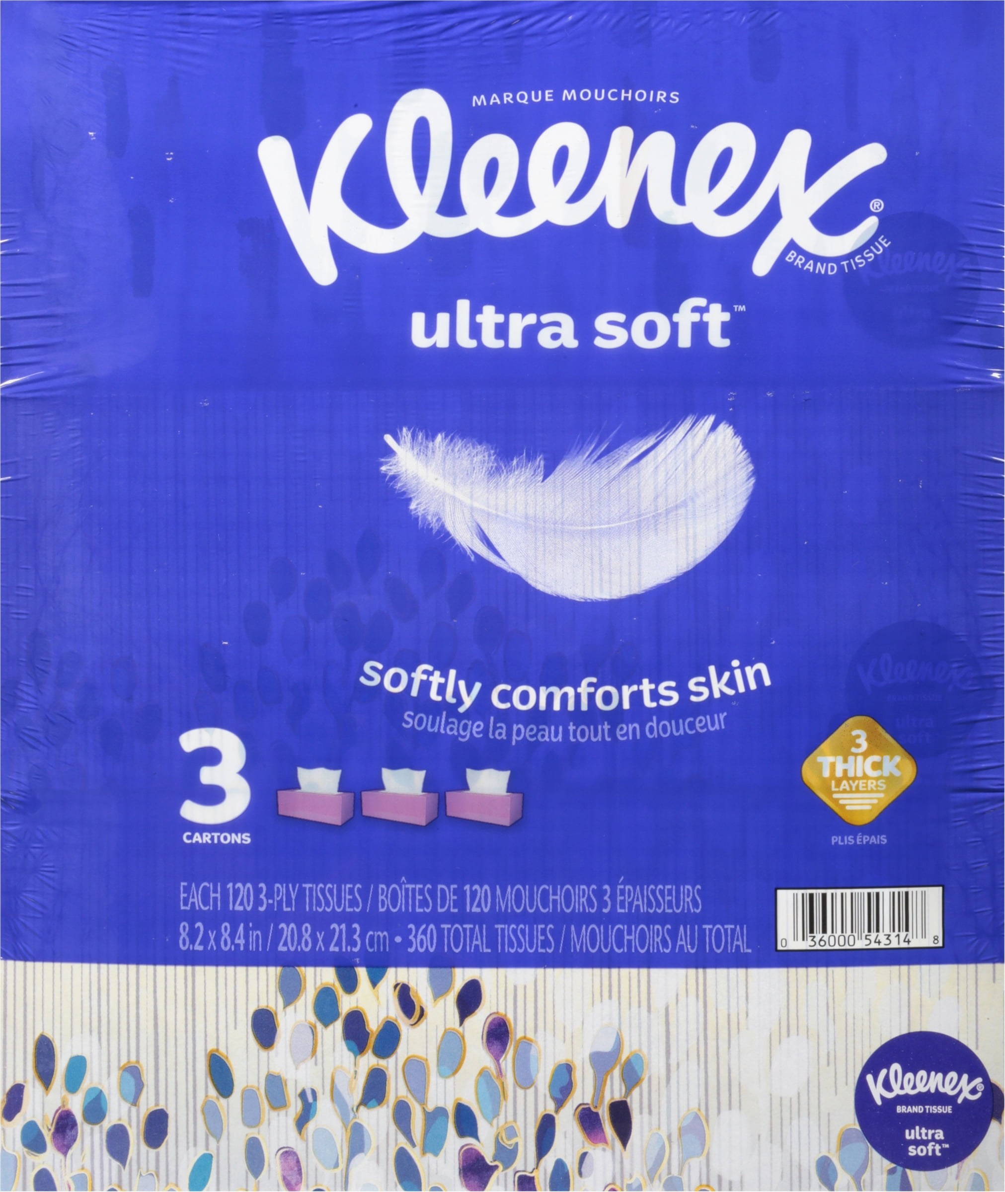 Kleenex 1026608 Ultra Soft Facial Tissue, 120 Count - Pack of 8 ...
