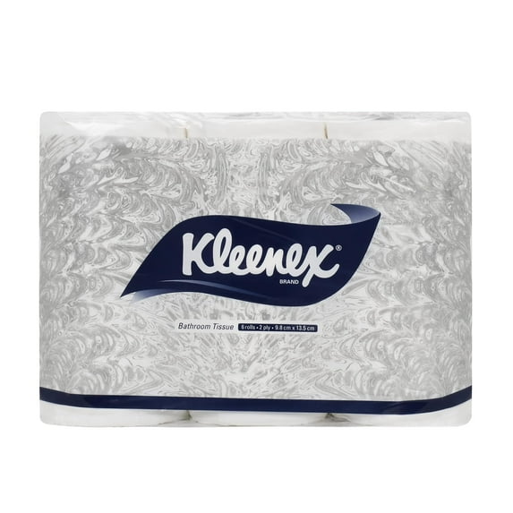 Kleenex 2 ply Toilet Paper Tissue Roll, 6 Rolls, 160 Pulls/Roll (Total 960 Sheets) - Walmart.com
