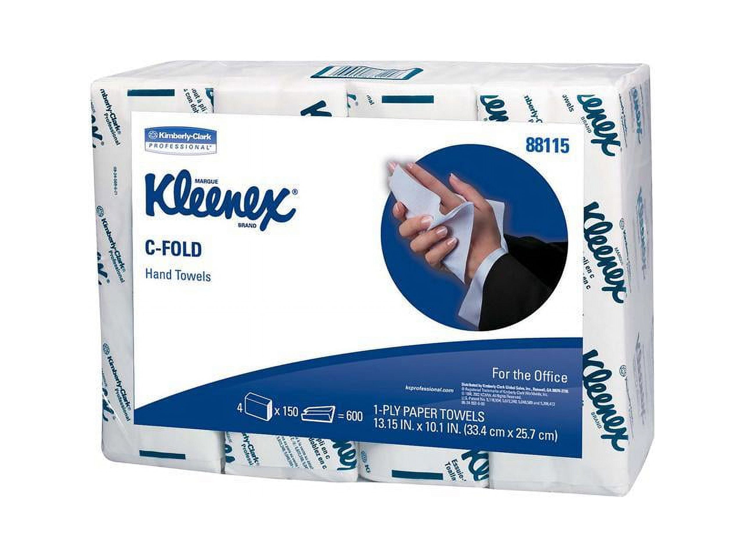 Kleenex C Fold Paper Towels (88115), Absorbent, White, 16 Packs / Case ...