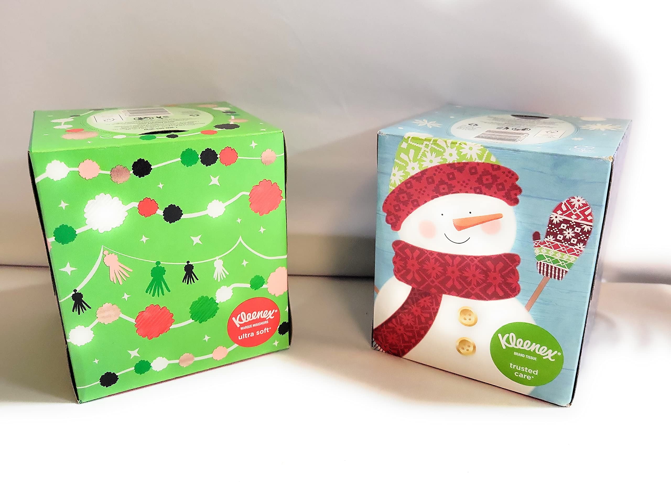 Kleenex Christmas Holiday Tissues Decorator Packages Square 2 Pack ...