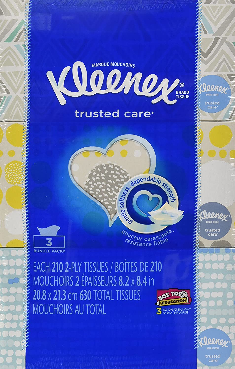 Kleenex Everyday Facial Tissues, 4 Cube Boxes (220 Total Tissues ...