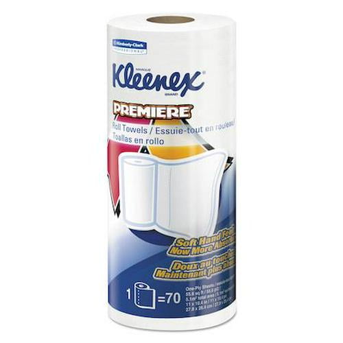 Kleenex Kleenex Perforated Roll Paper Towels, 1 Ply, 70 Sheets, White ...