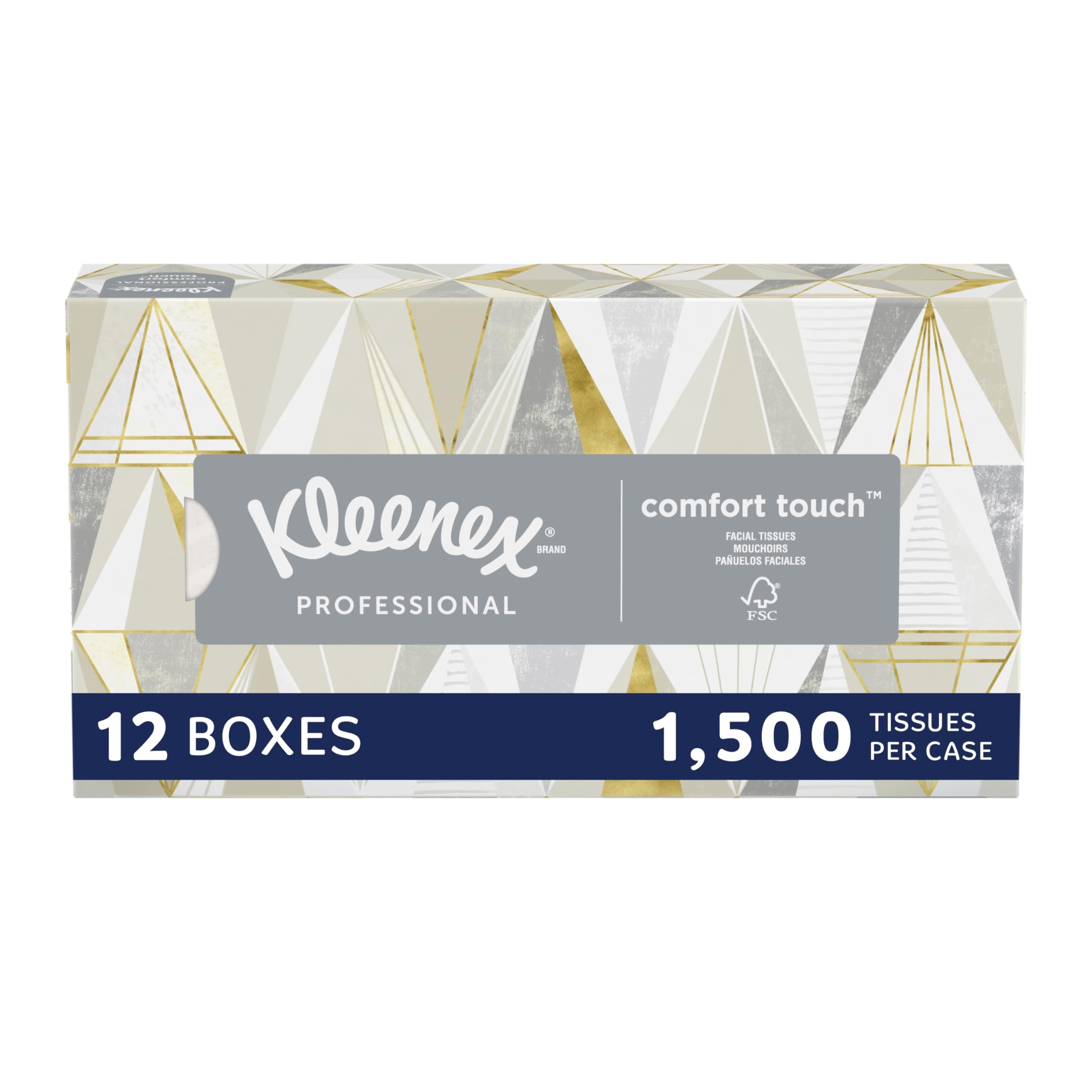 Kleenex Professional Facial Tissue, Bulk (03076), 2-Ply, White, Flat ...
