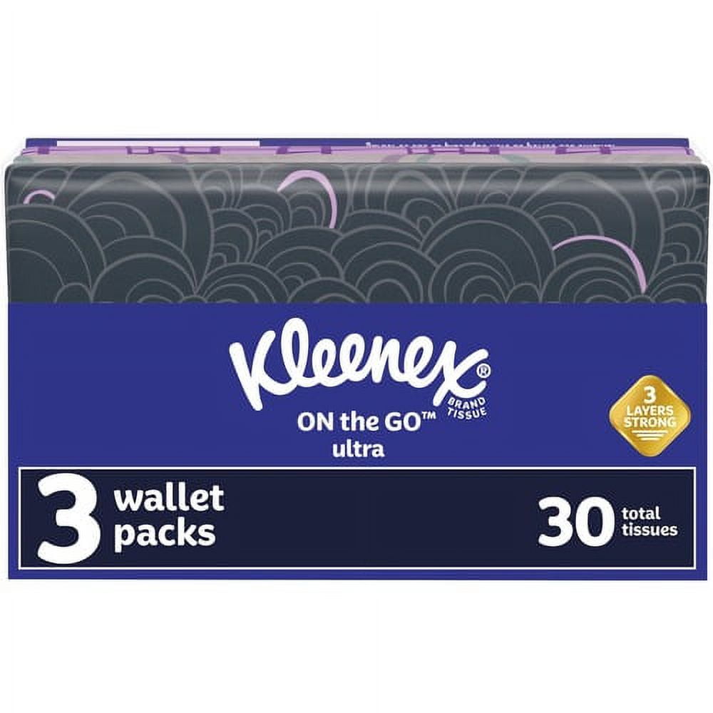 Kleenex Slim Wallet Facial Tissues - 3 Ply - White - Soft, Durable ...