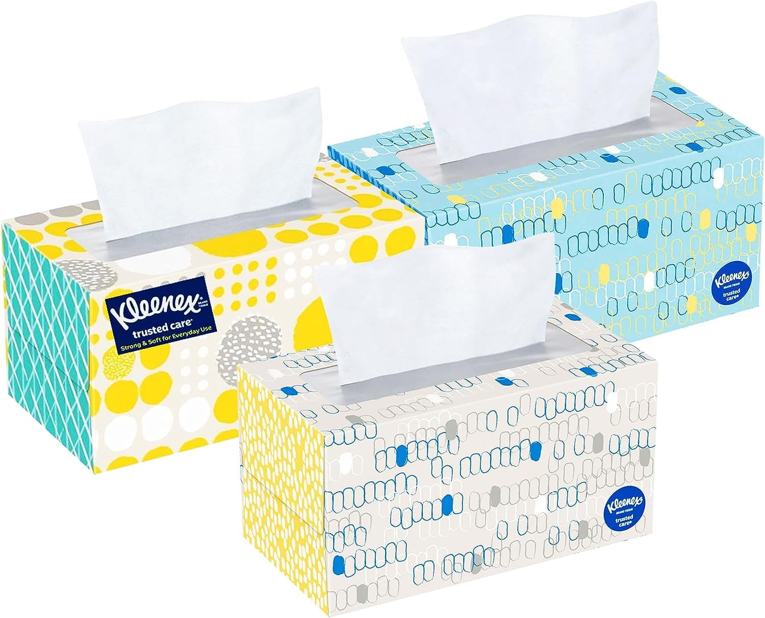 Kleenex Tissues 2-Ply, 230 Count, Pack Of 3, 690 Facial Tissues Total ...