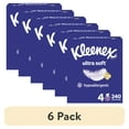 (24 pack) Kleenex Ultra Soft Facial Tissues, 4 Cube Boxes, 60 Tissues ...