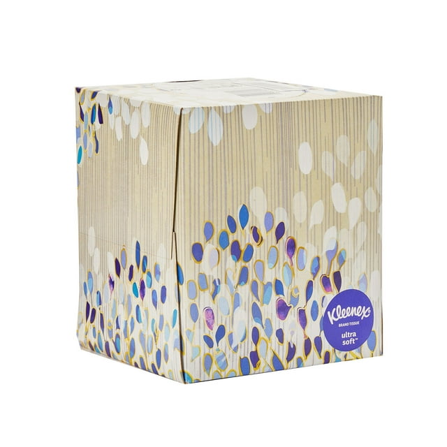 Kleenex Ultra Soft Facial Tissues Cube Box 60 Count
