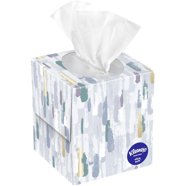 Kleenex Facial Tissue, 2-Ply, Pop-Up Box, White and Cream, 95 Sheets, 6 ...