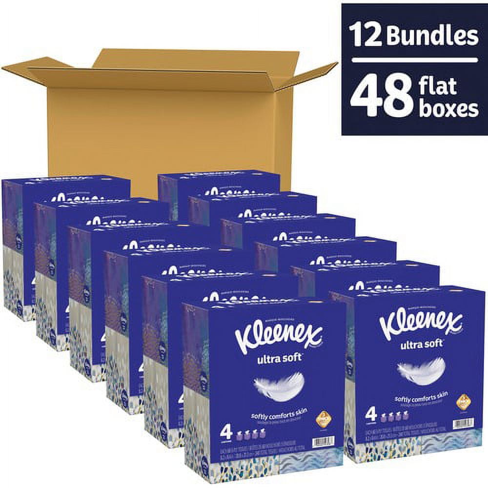 Kleenex Ultra Soft Tissues - 3 Ply - White - Soft, Strong, Fragrance ...