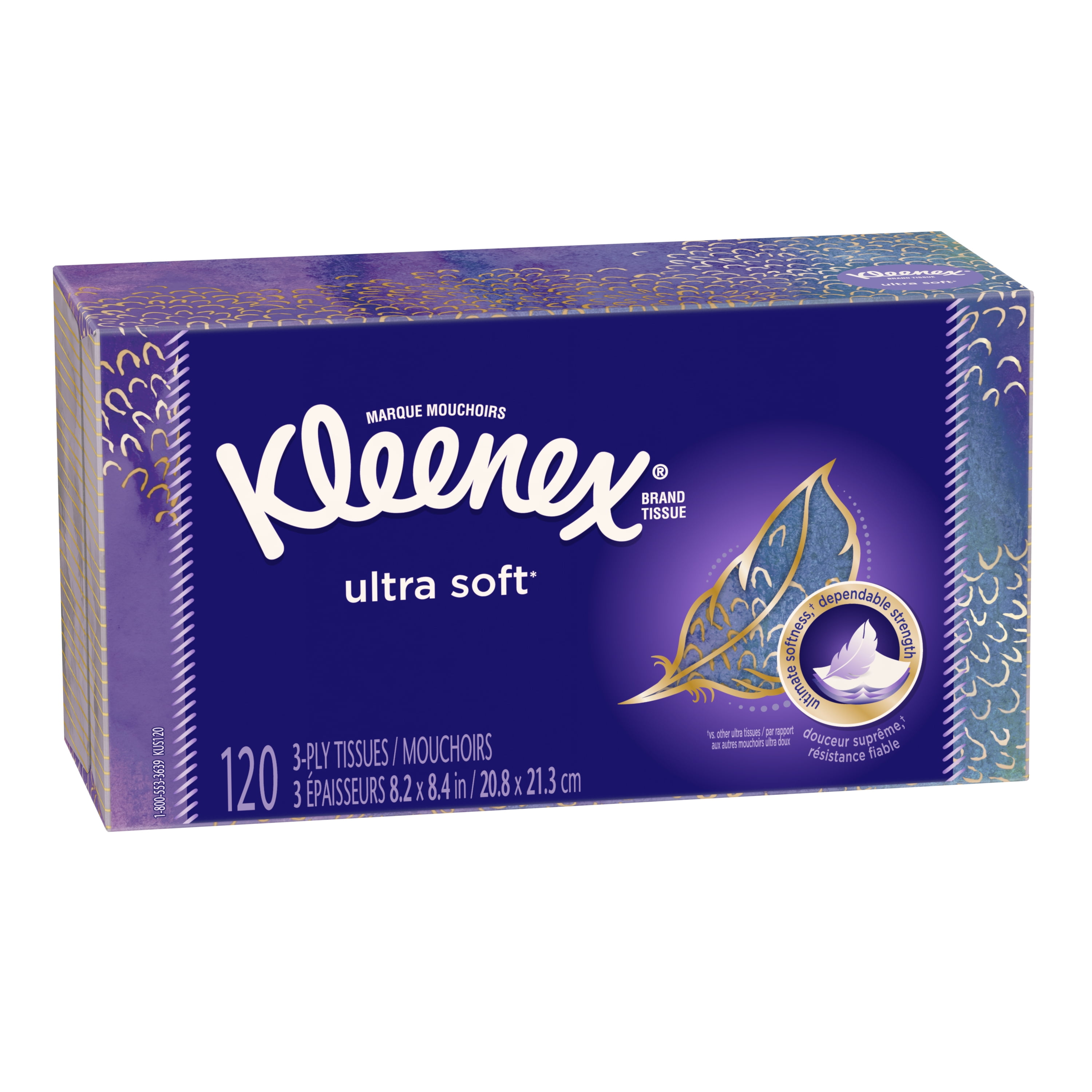Kleenex, Ultra Soft Tissues, Medium Count, 3-Ply Facial Tissue ...
