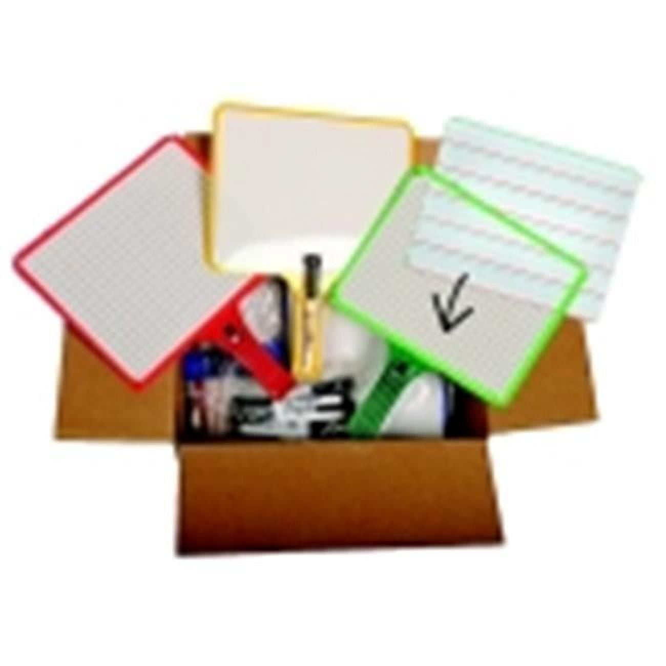 Kleenslate 2-Sided Dry-Erase Paddle, Assorted Colors, Markers, Pack ...