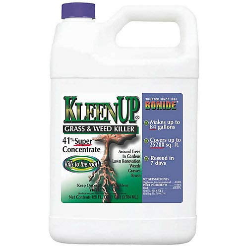 Kleenup Herbicide 1 Gallon, Weed Killer, 41% Concentrate, Blue Liquid ...