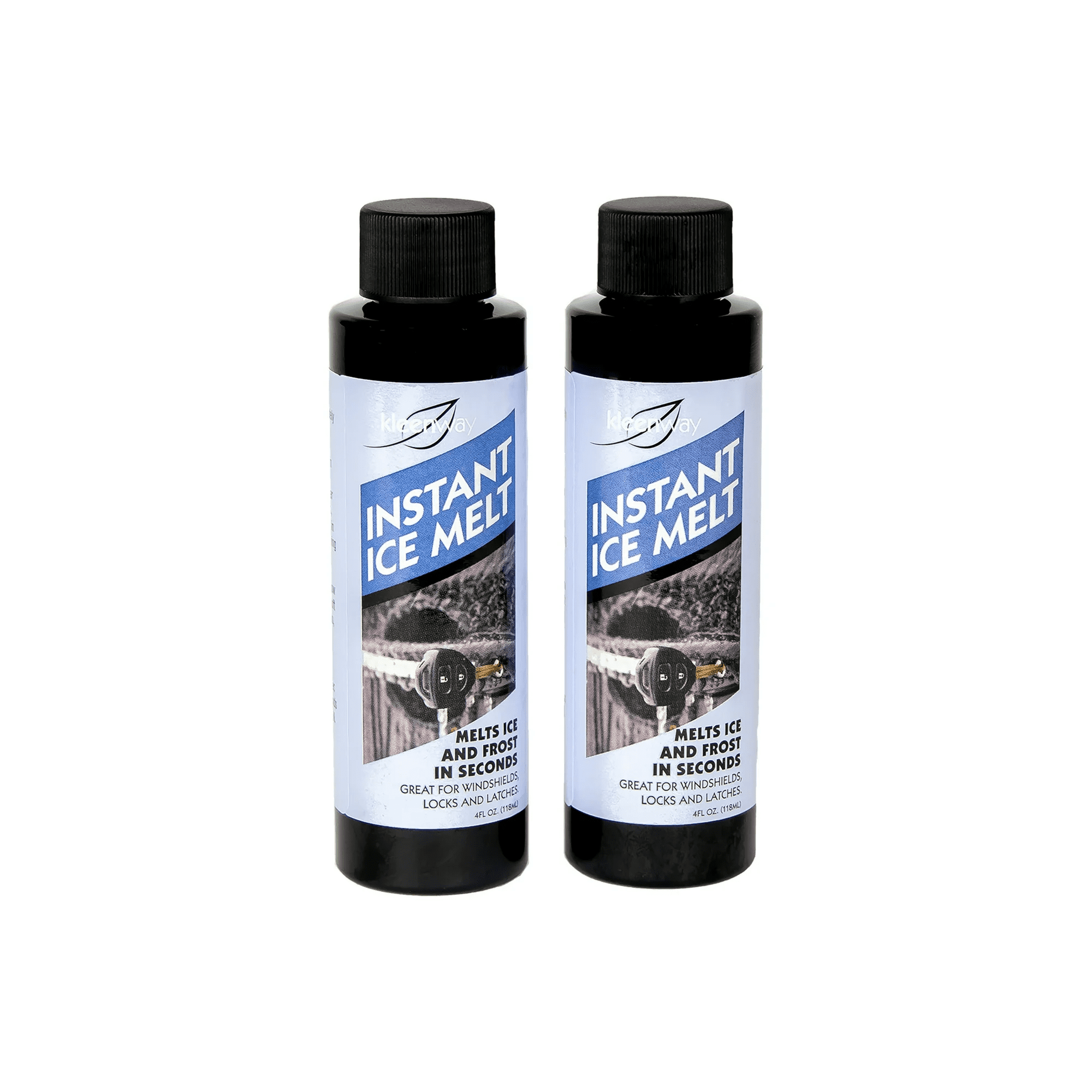 Kleenway Car Ice Melter, Instant Ice Removal for Windshields, Locks, Latches, 4 oz Spray, 2 Pack ...