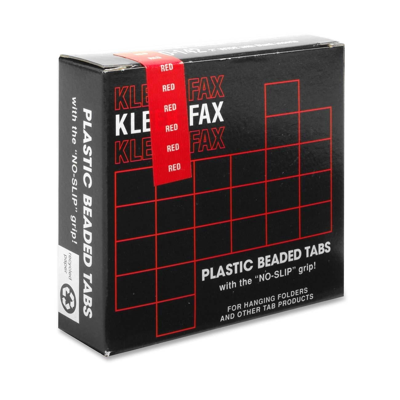 Kleer-Fax Hanging File Folder Tabs 2" 1/5 Cut 25/PK Red KLE01426 ...