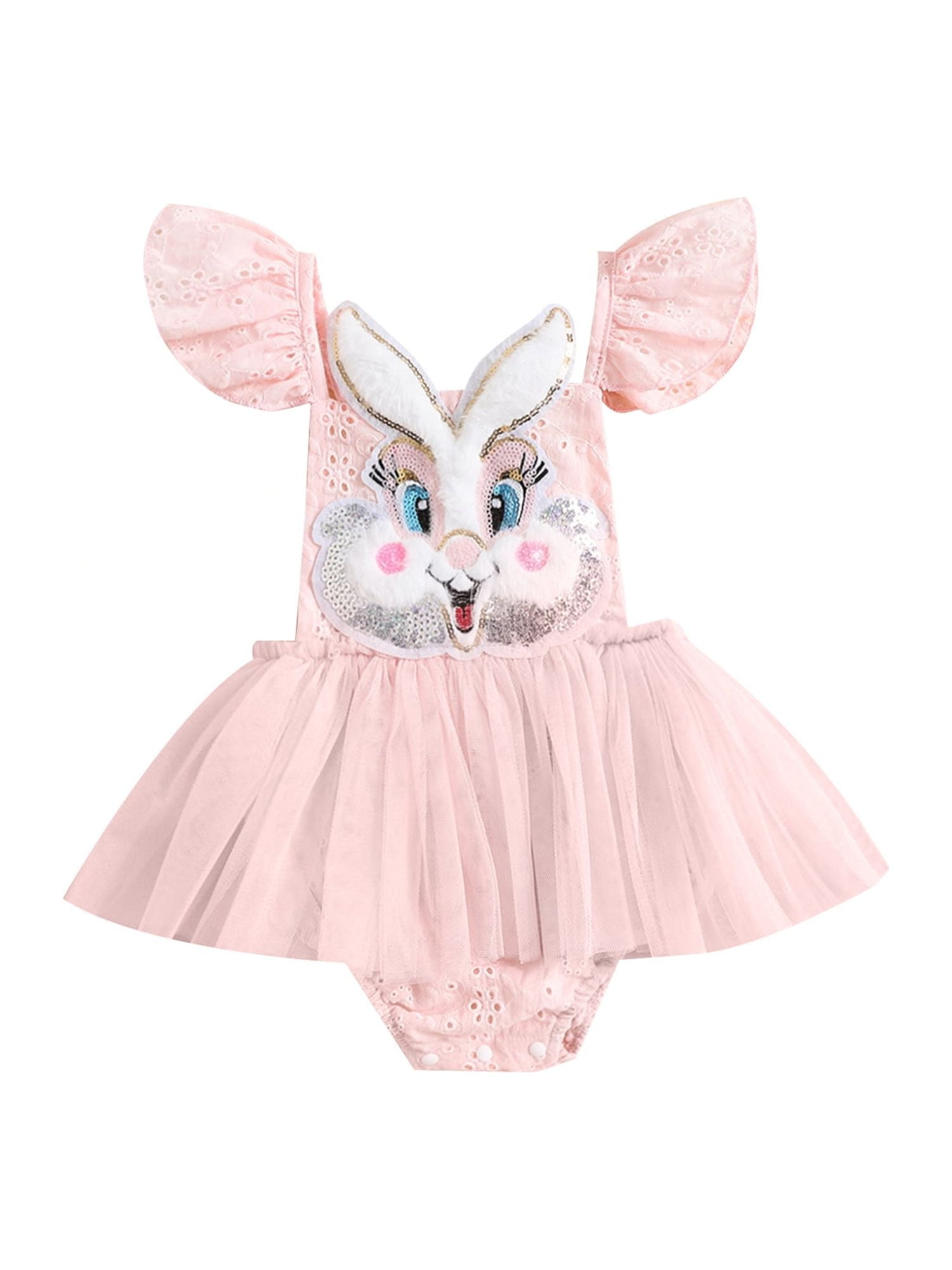 Kleidungly Newborn Baby Girls Easter Romper Dress Summer Bunny Head ...