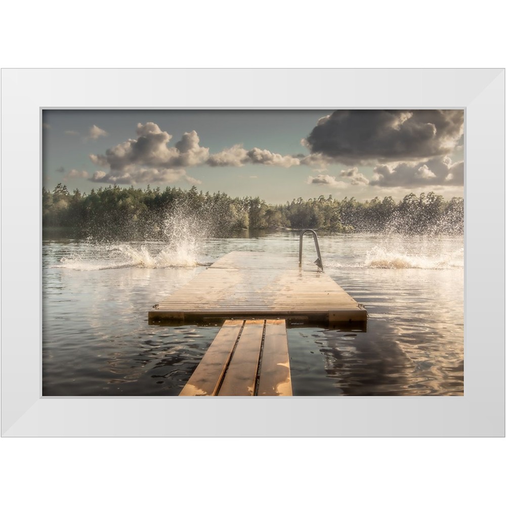 Kleimann, Stephanie 18x14 White Modern Wood Framed Museum Art Print ...