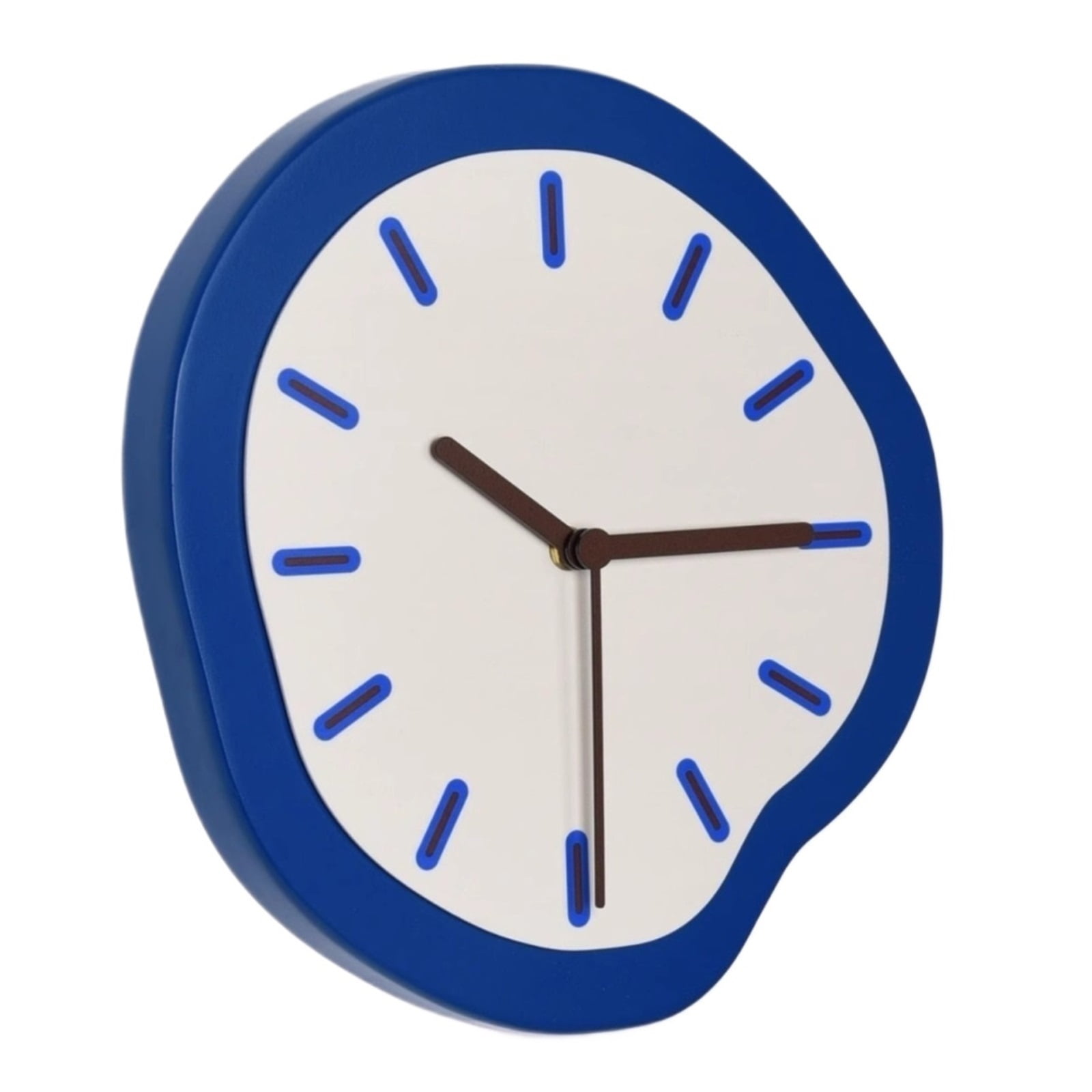 Klein Blue Abstract Wall Clock Silent Operation Battery Powered ...