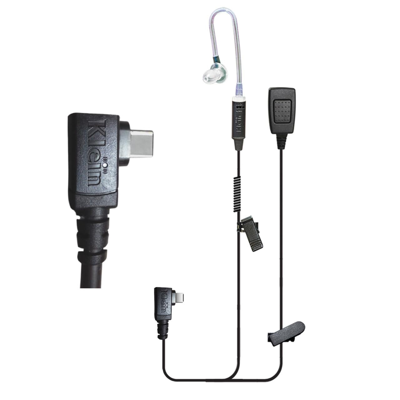 Klein Electronics PTT Surveillance Earpiece with USB C Connector ...
