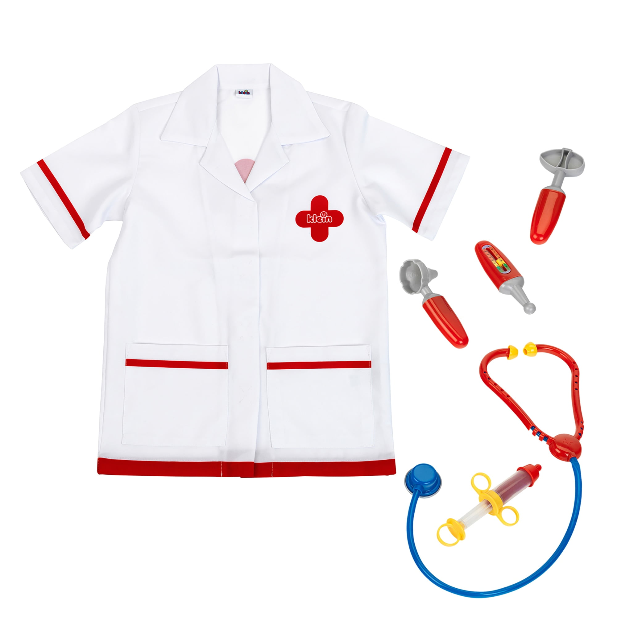 Klein: PRO Doctor Costume - White & Red - 6pc Set, Dress Up Outfit,Toy ...