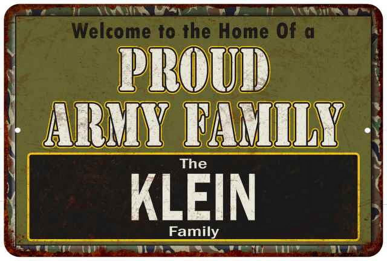 Klein Proud Army Family Gift 8x12 Metal Sign 208120023359 - Walmart ...