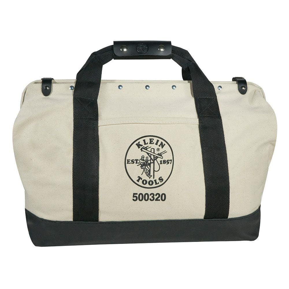 Klein Tools 20In Canvas Tool Bag Leather Bottom - Walmart.com