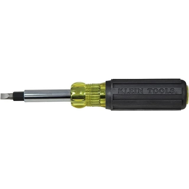 Klein Tools 32557 Multi-Bit Screwdriver / Nut Driver, Heavy Duty 10-in ...