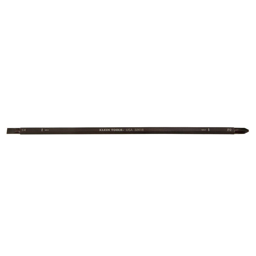 Klein Tools 32618 1/4 in. Slotted #2 Phillips Screwdriver Blade ...