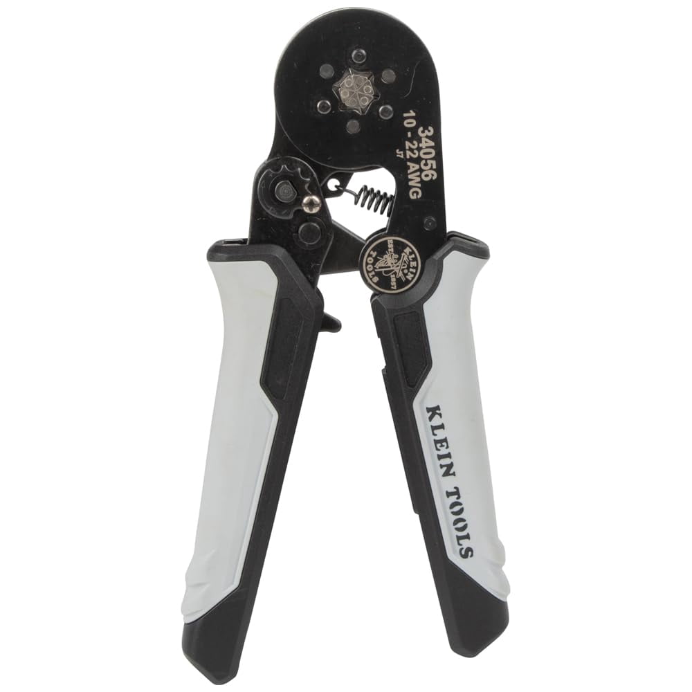 Klein Tools 34056 Ferrule Crimping Tool, Hex Crimper Pliers for 10 to ...