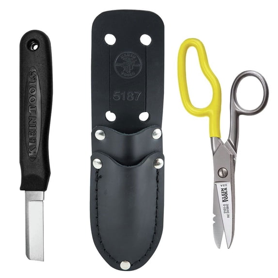 Klein Tools Heavy Duty Electrical Wire Cable Splicer Knife & Free-Fall ...