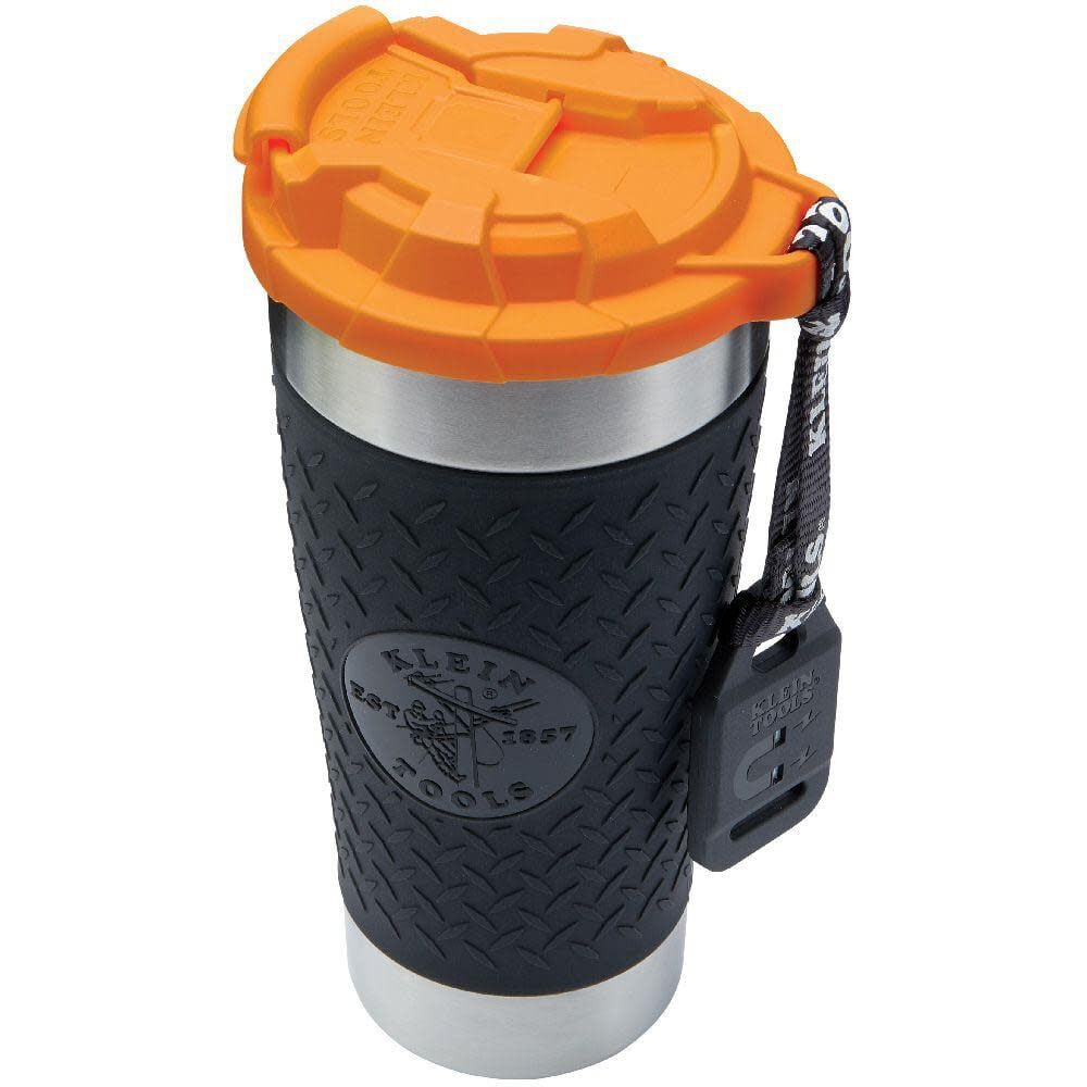 Klein Tools, Tradesman Stainless Steel Tumbler, 20 oz, Flip-top Lid ...
