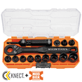 Klein Tools KNECT 3/8-Inch Drive Impact-Rated Pass Through Socket Set ...