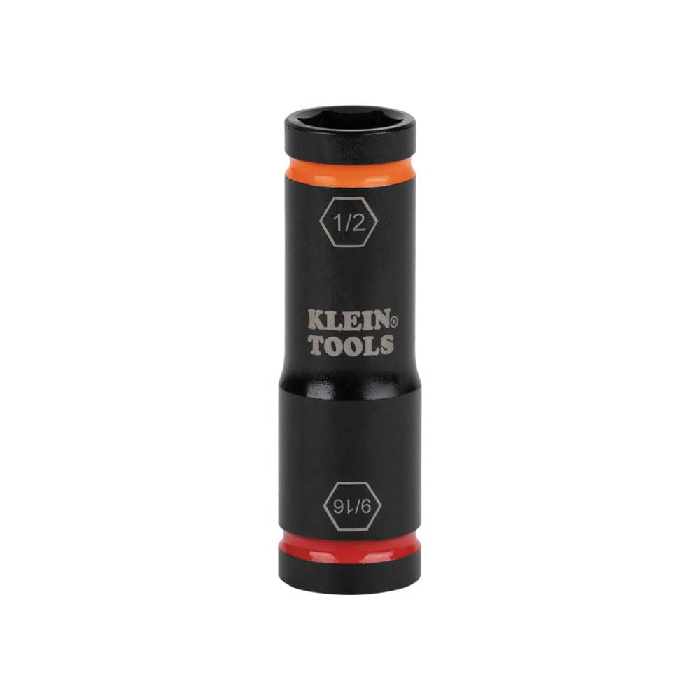 Klein Tools 66076 Impact Driver Flip Socket, 9/16- and 1/2-Inch Sizes ...