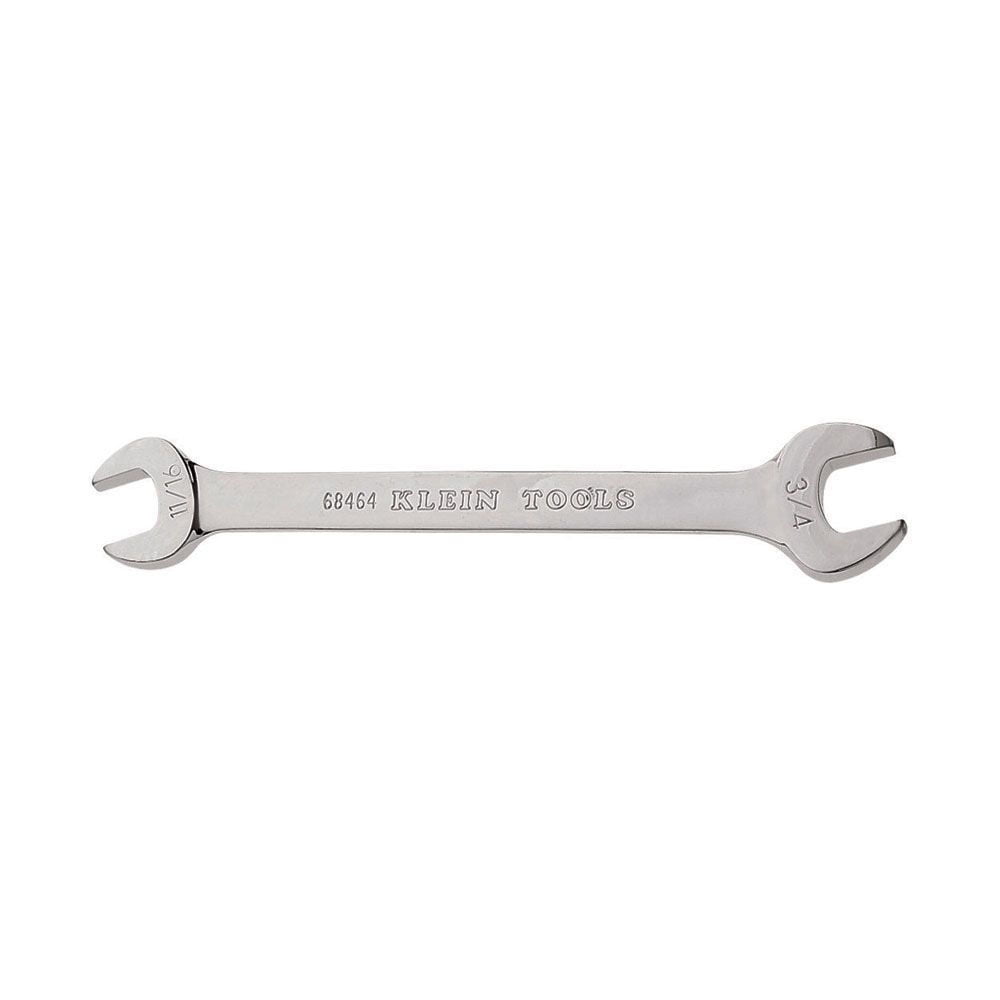 Klein Tools 68464 11/16 in. and 3/4 in. Open-End Wrench - Walmart.com
